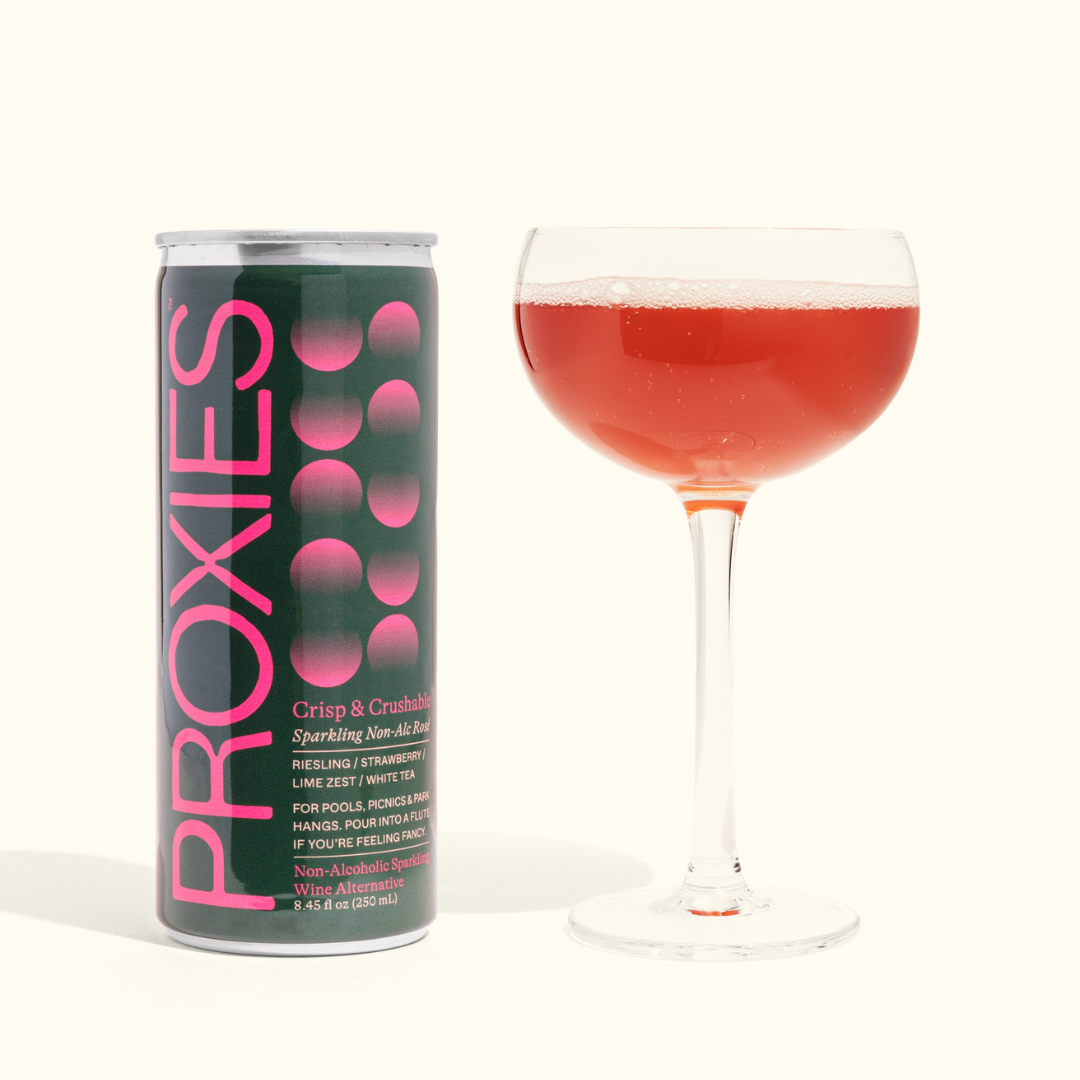Non-Alc Sparkling Rosé Wine | Can 6-Pack | Try Proxies
