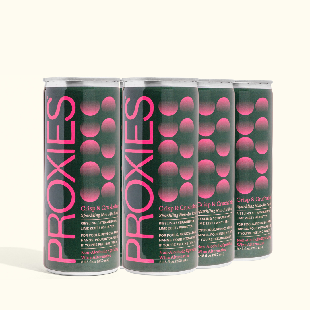 Non-Alc Sparkling Rosé Wine | Can 6-Pack | Try Proxies